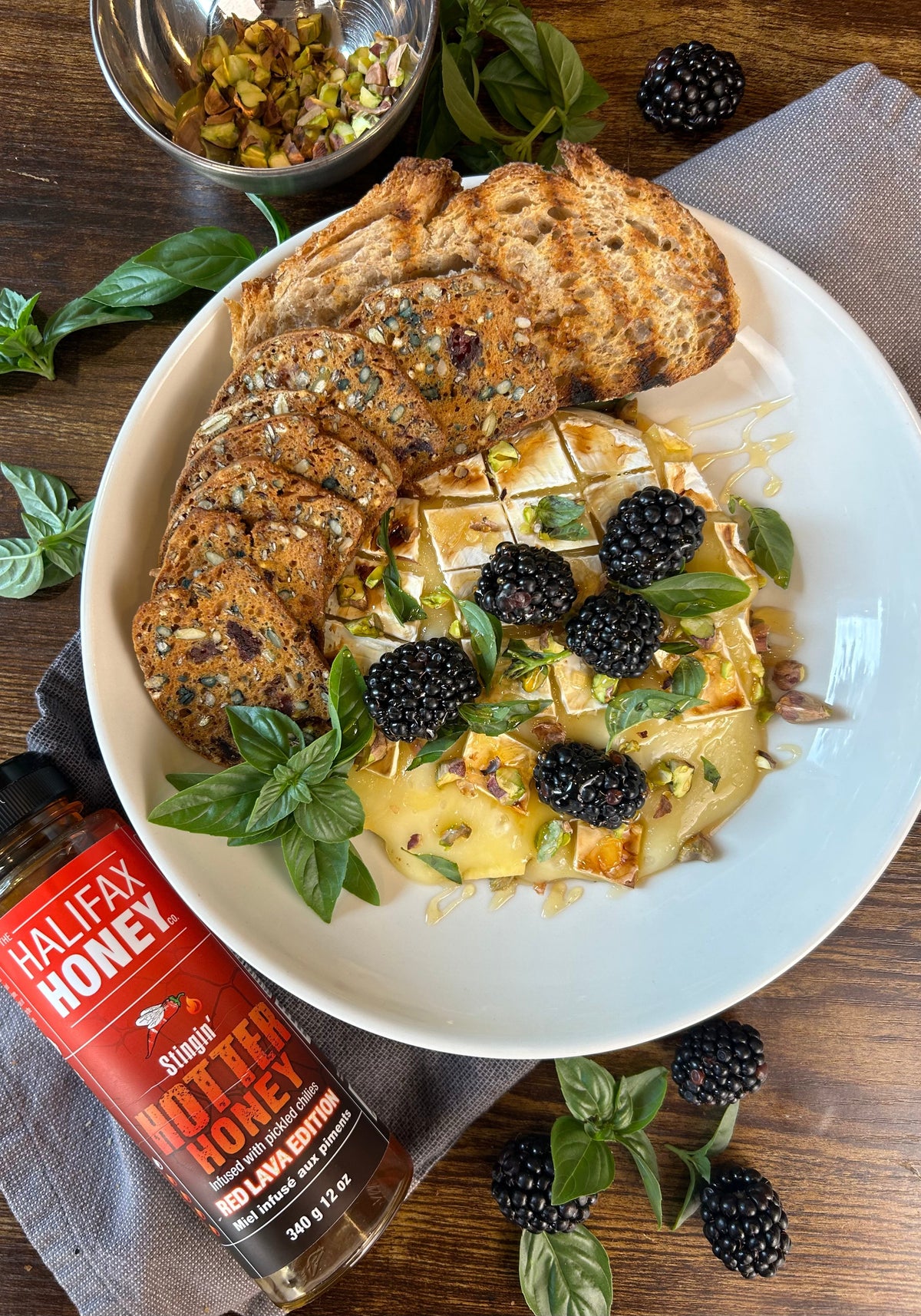 Hot Honey Baked Brie – TheHalifaxHoneyCompany